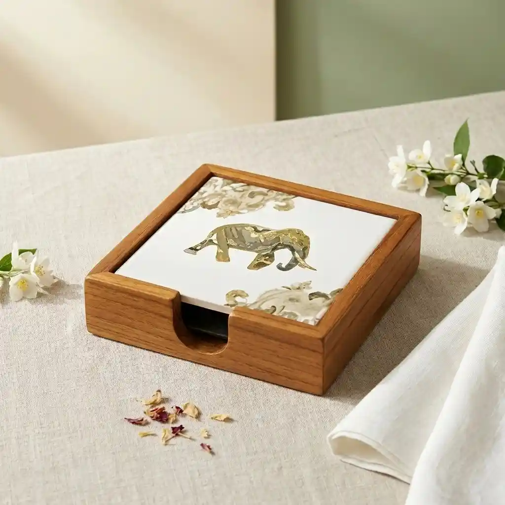 #1 Signature Coaster Wooden Set – Best Home Essential Buy